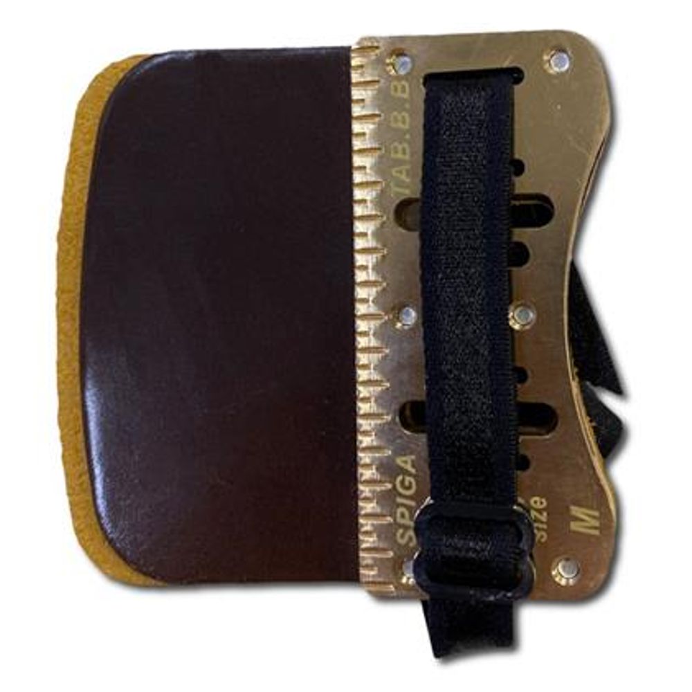 Spigarelli BB+ BRASS Cordovan Barebow Tab – Alternative Archery UK